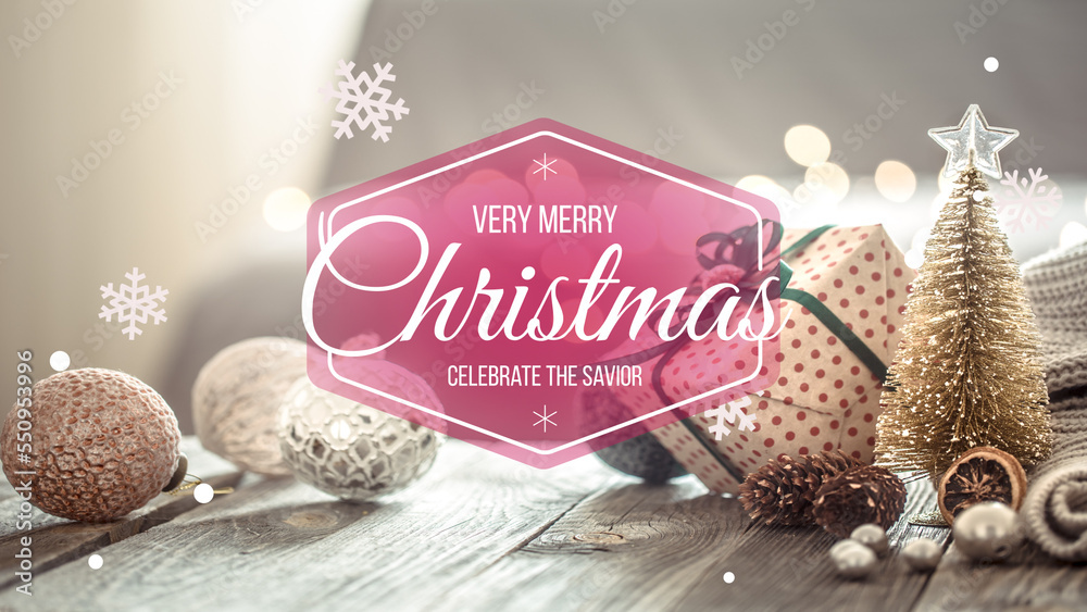5 Animated Christmas Titles with Dots and Snowflakes Stock Template ...