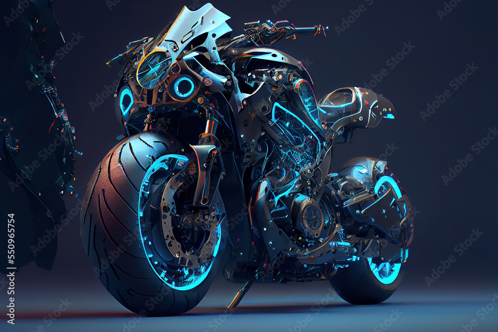 motorbike, futuristic, concept design, alien, motorcycle Stock ...
