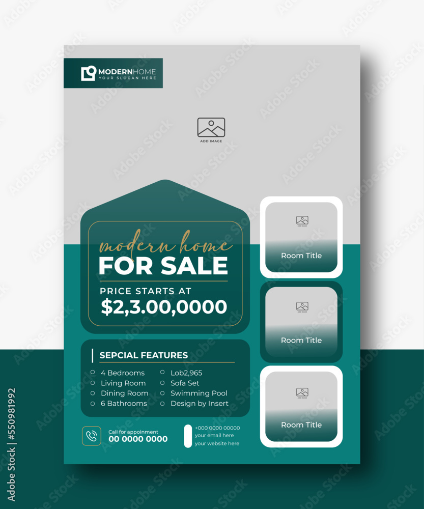 Real estate flyer design Corporate Real flyer A4 template, Flyer Design ...