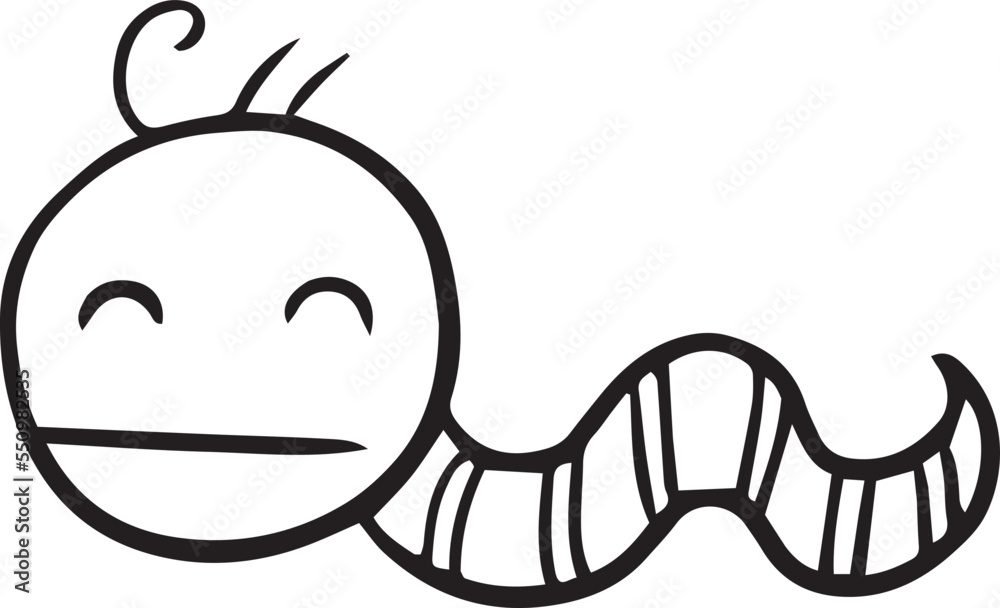 snake animal cartoon doodle kawaii anime coloring page cute ...