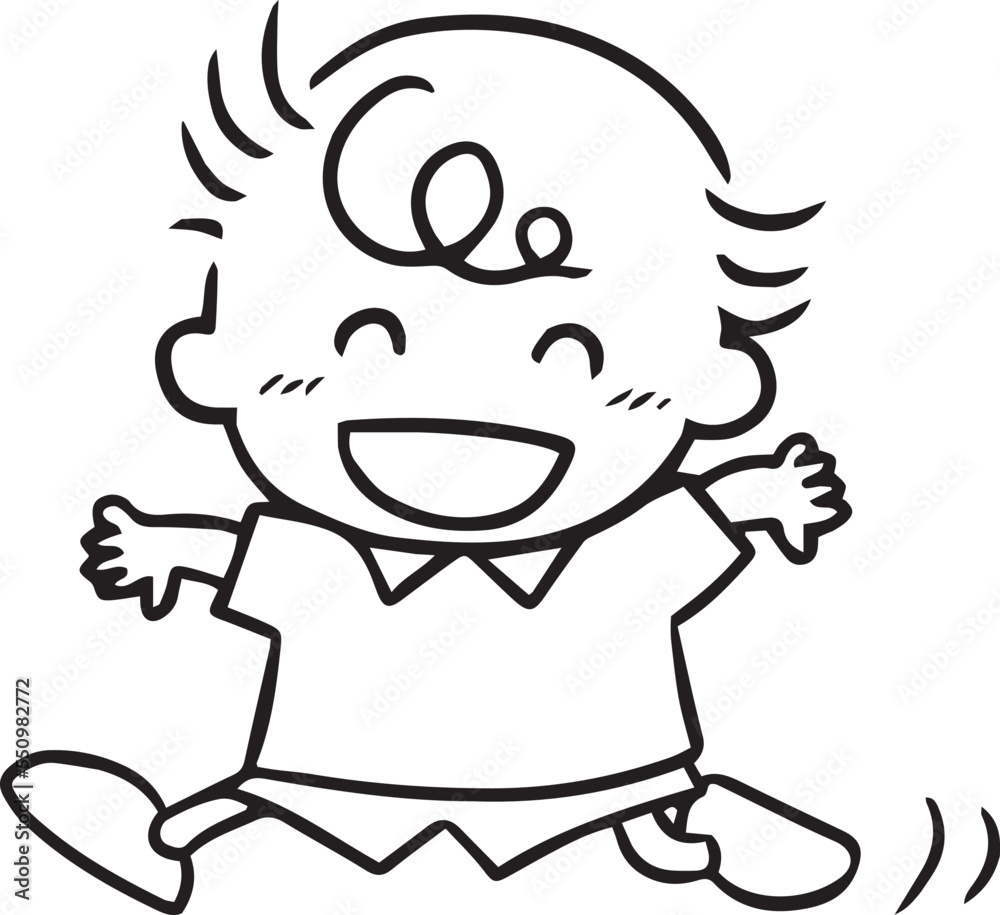 boy cartoon doodle kawaii anime coloring page cute illustration drawing ...