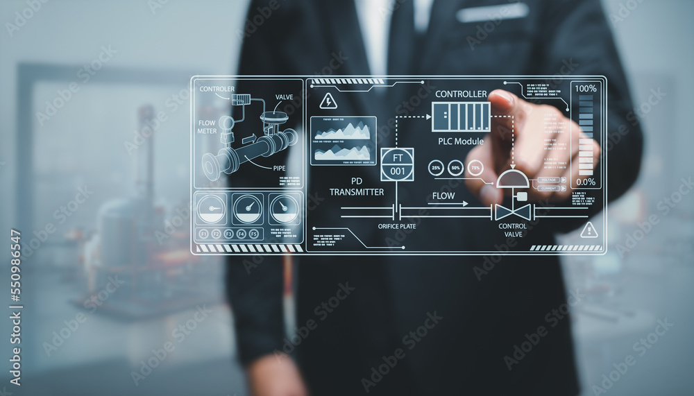 Piping and instrument diagram System control staff Engineers are ...