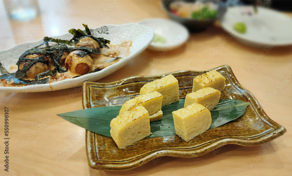 Tamagoyaki or Atsuyaki tamago is a Japanese rolled omelet. In Japanese ...