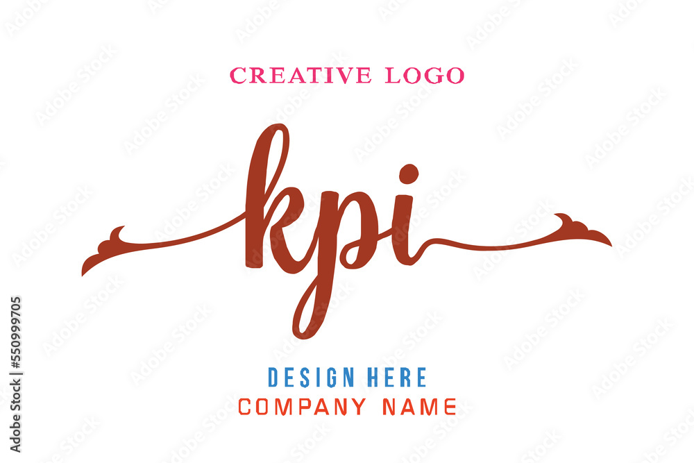 KPI lettering, perfect for company logos, offices, campuses, schools ...