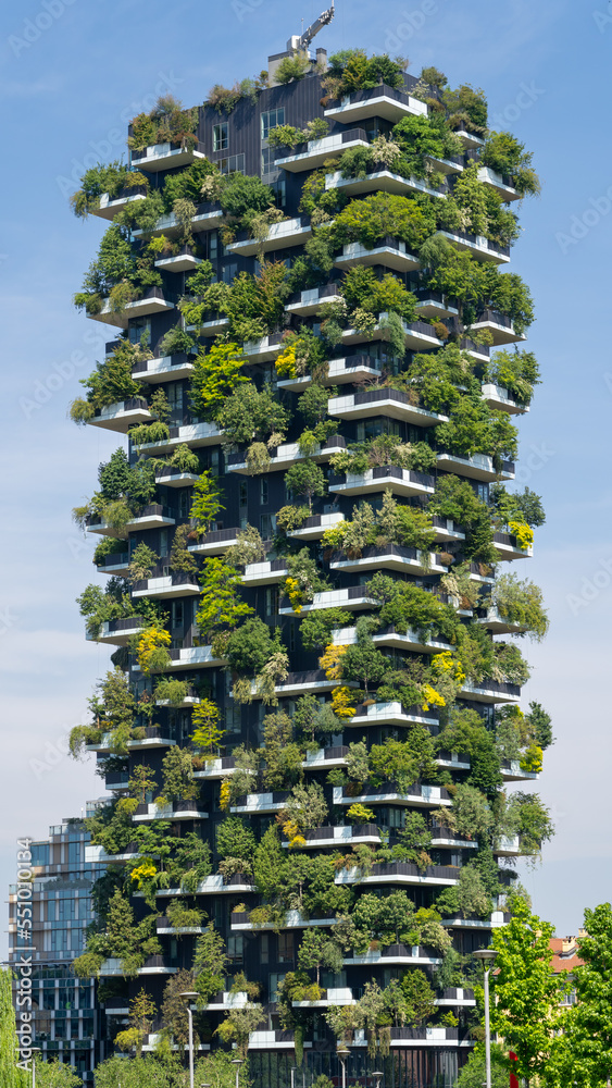 Milano, Italy. Bosco Verticale. Amazing view at the modern and ...