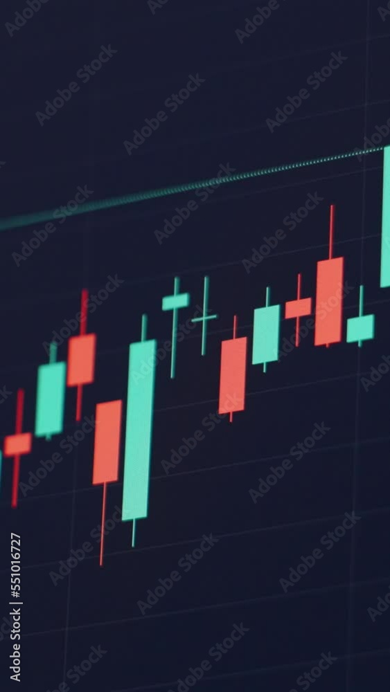 Vidéo Stock Vertical: Footage of stock market online chart, Japanese ...