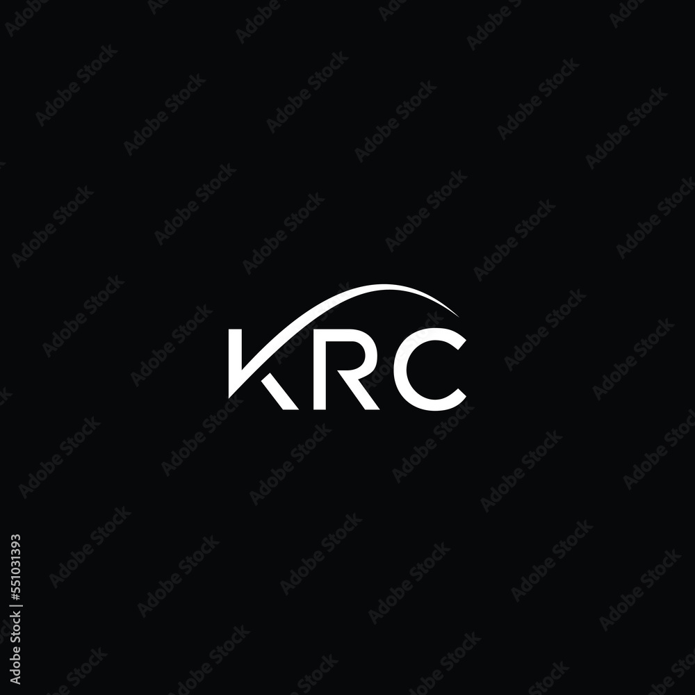 Initial based modern and minimal Logo. KRC letter trendy fonts monogram ...