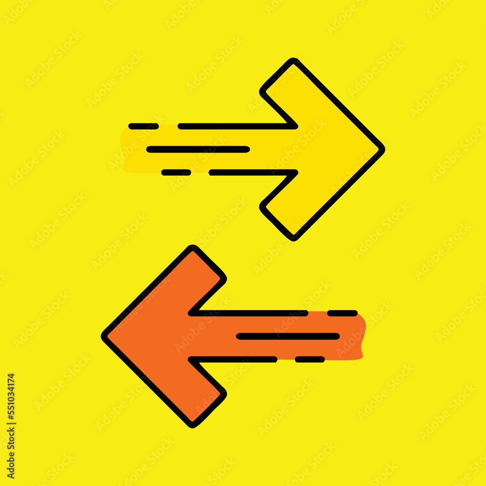 vector arrow right and left arrow color full background free download ...