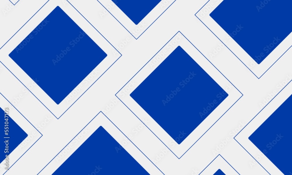 Blue color box with square shapes frame 3d illustration background ...