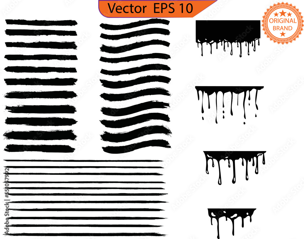 Dripping paint drips background. Design overlay element. Drips ...