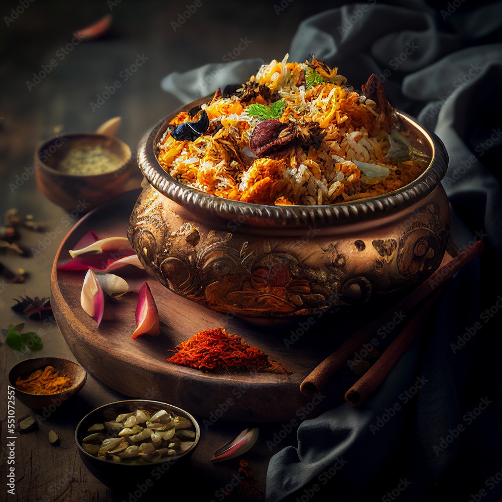 Biryani Stock Illustration | Adobe Stock