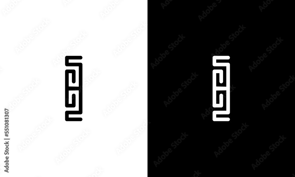 letter symbol icon I line art modern logo design Stock Vector | Adobe Stock
