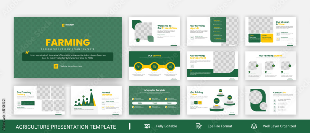 Agriculture business powerpoint presentation slide template design ...