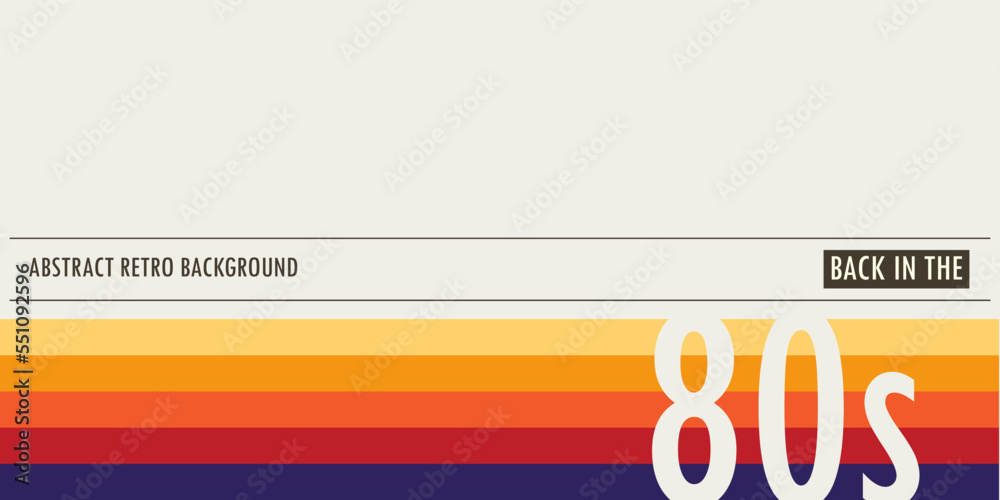 Abstract retro background back in the 80s Stock Vector | Adobe Stock