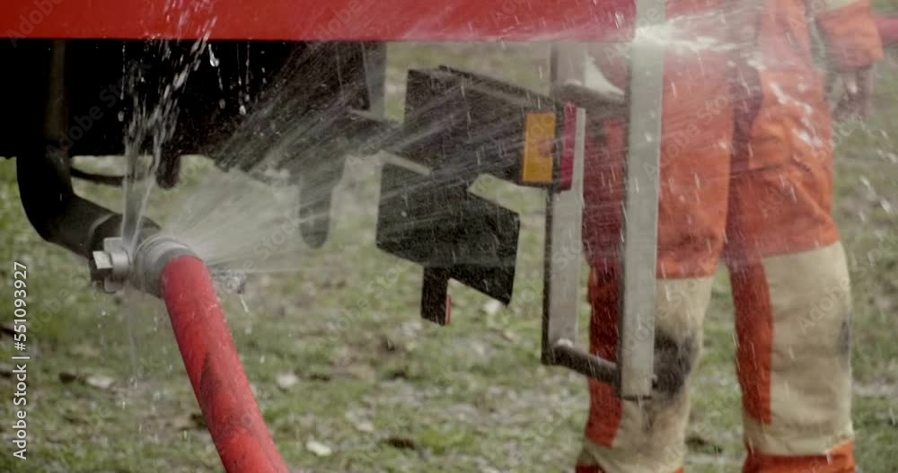 firefighter Car Flashers, crews battling apartment complex fire ...