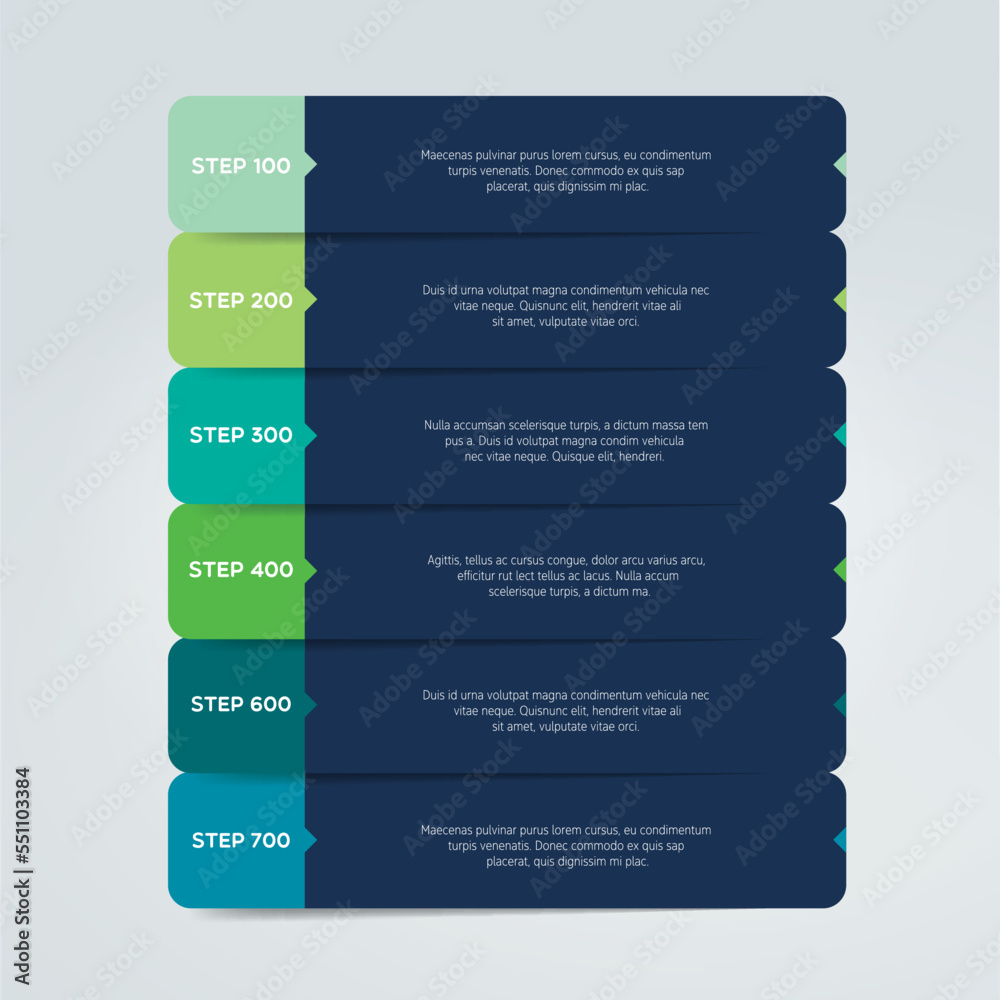 Table, schedule design template with 7 row. Vector banner. Stock Vector ...