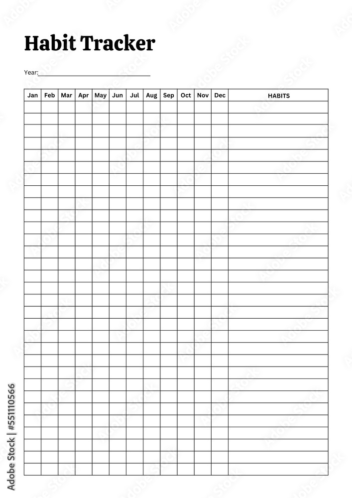 Weekly habit tracker. Daily habit tracker. Minimalist Planner Pages ...