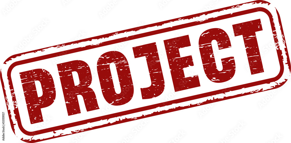 Project grunge rubber stamp. Vintage old red color texture frame ...