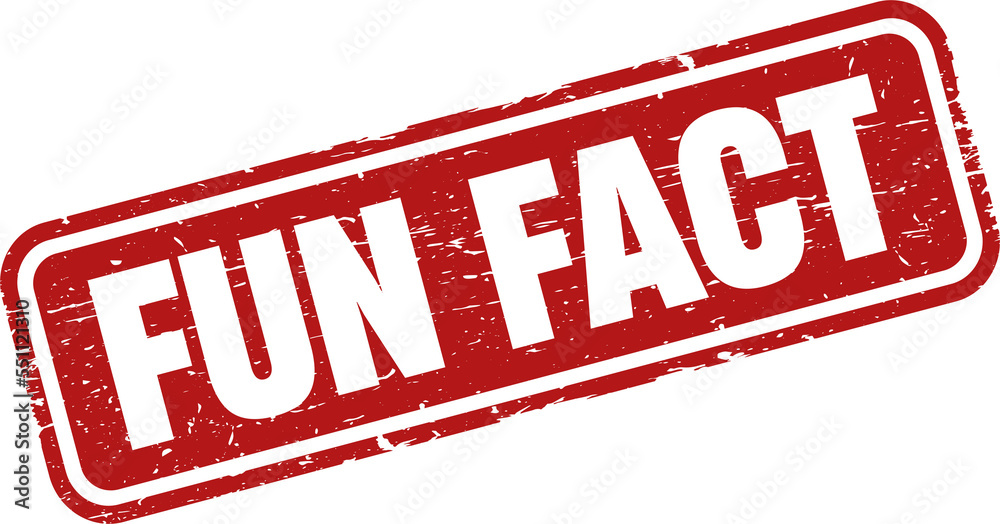 Fun fact grunge rubber stamp. Vintage old red color texture frame, Fun ...