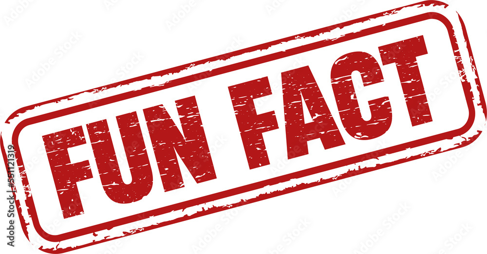 Fun fact grunge rubber stamp. Vintage old red color texture frame, Fun ...
