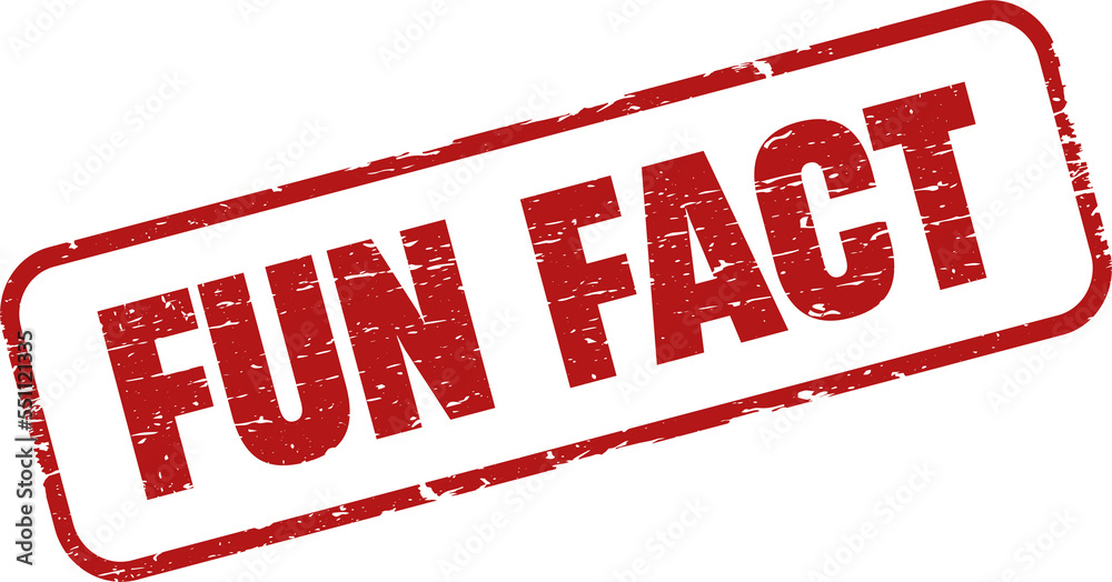 Fun fact grunge rubber stamp. Vintage old red color texture frame, Fun ...