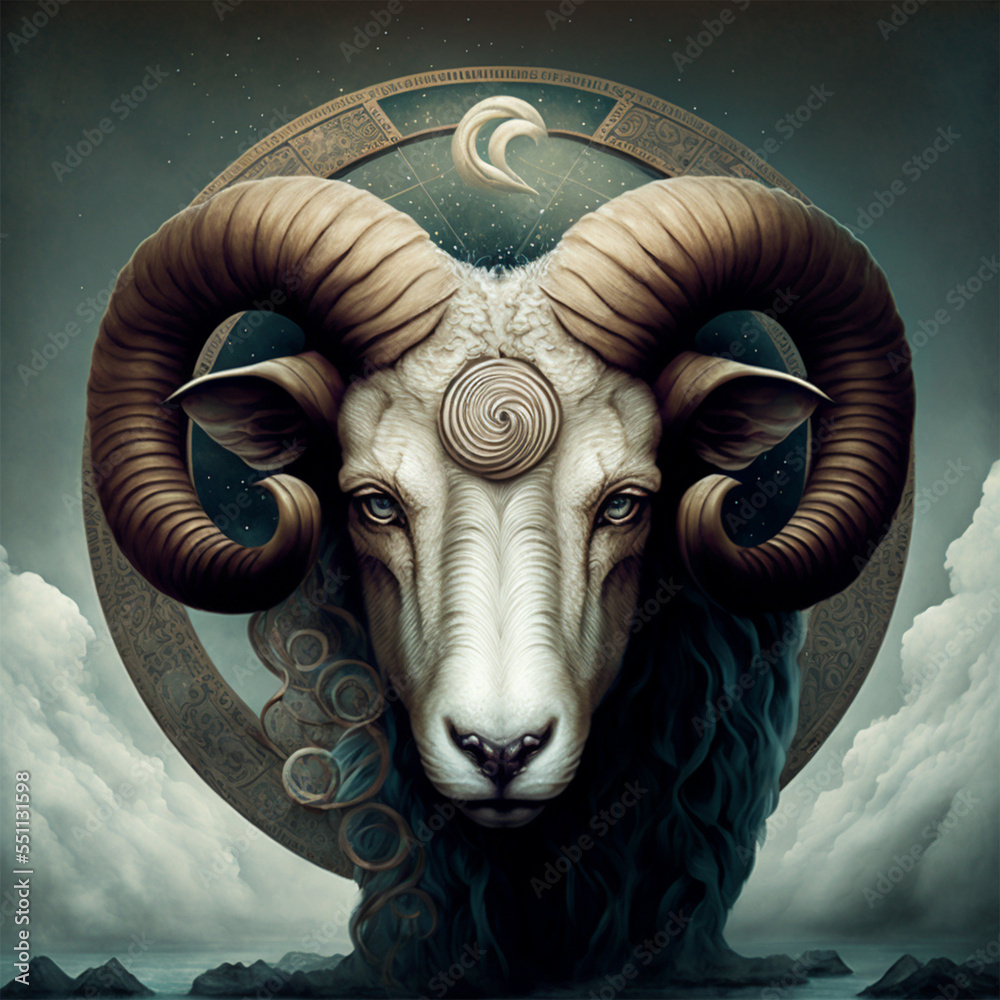 Taurus zodiac signs, surrealist style Stock Illustration | Adobe Stock