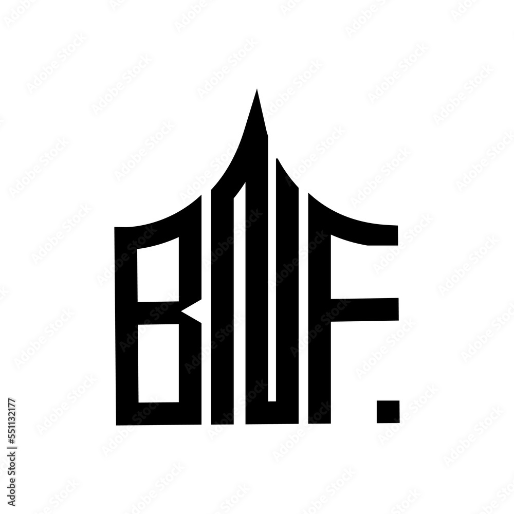 BNF letter logo. BNF Monogram logo design for entrepreneur and business ...
