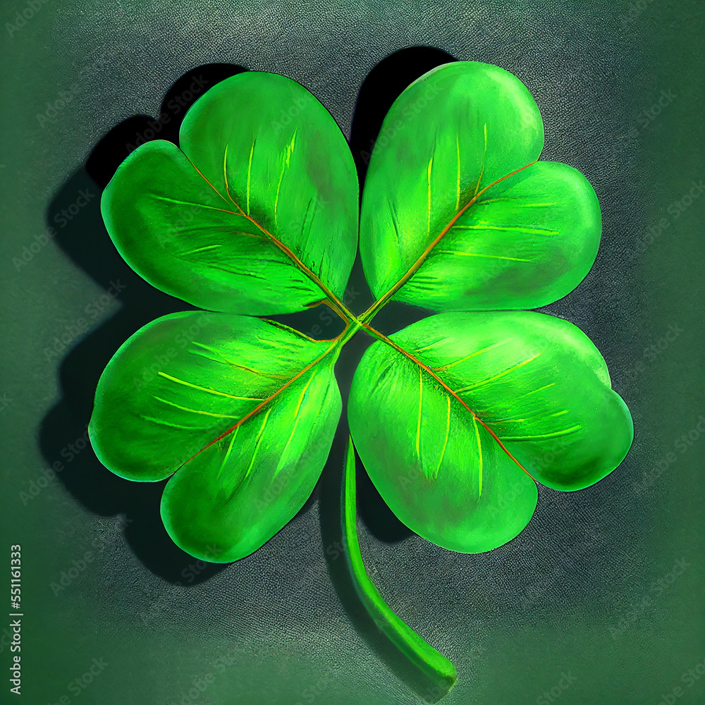 Four leaf clover, good luck symbol Stock Illustration | Adobe Stock