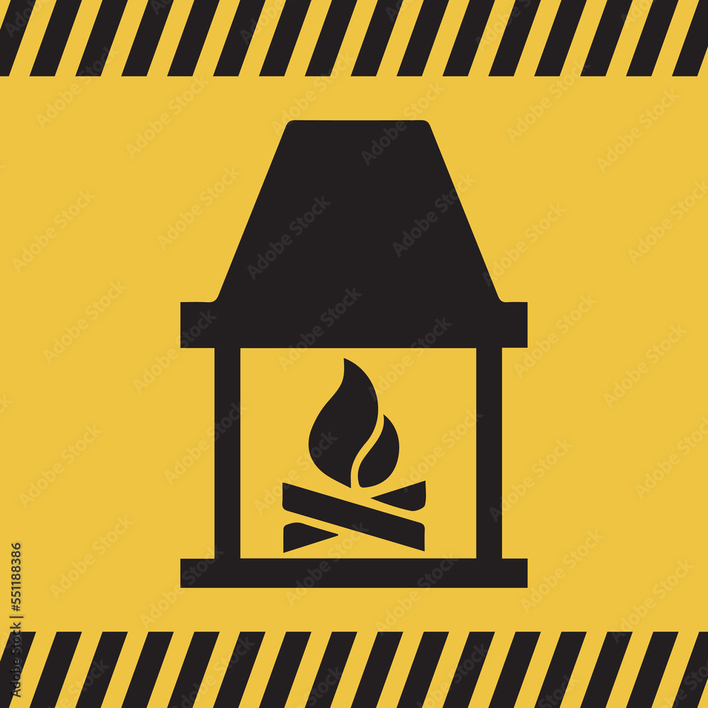 Logo cheminée. Stock Vector | Adobe Stock