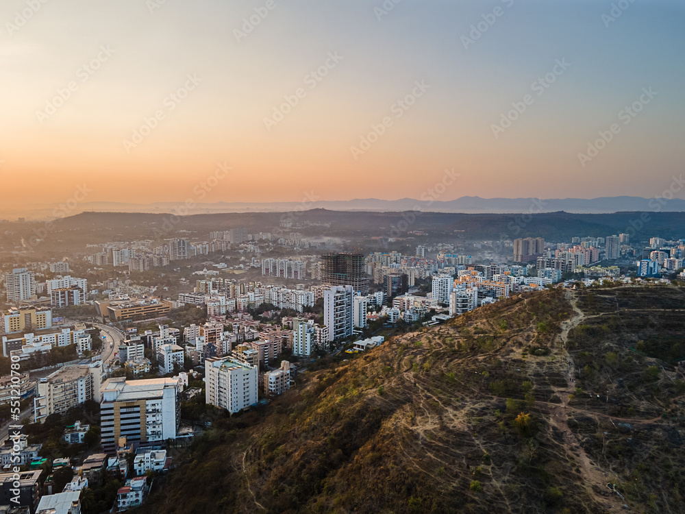Cityscape of Pune city in India Stock Photo | Adobe Stock