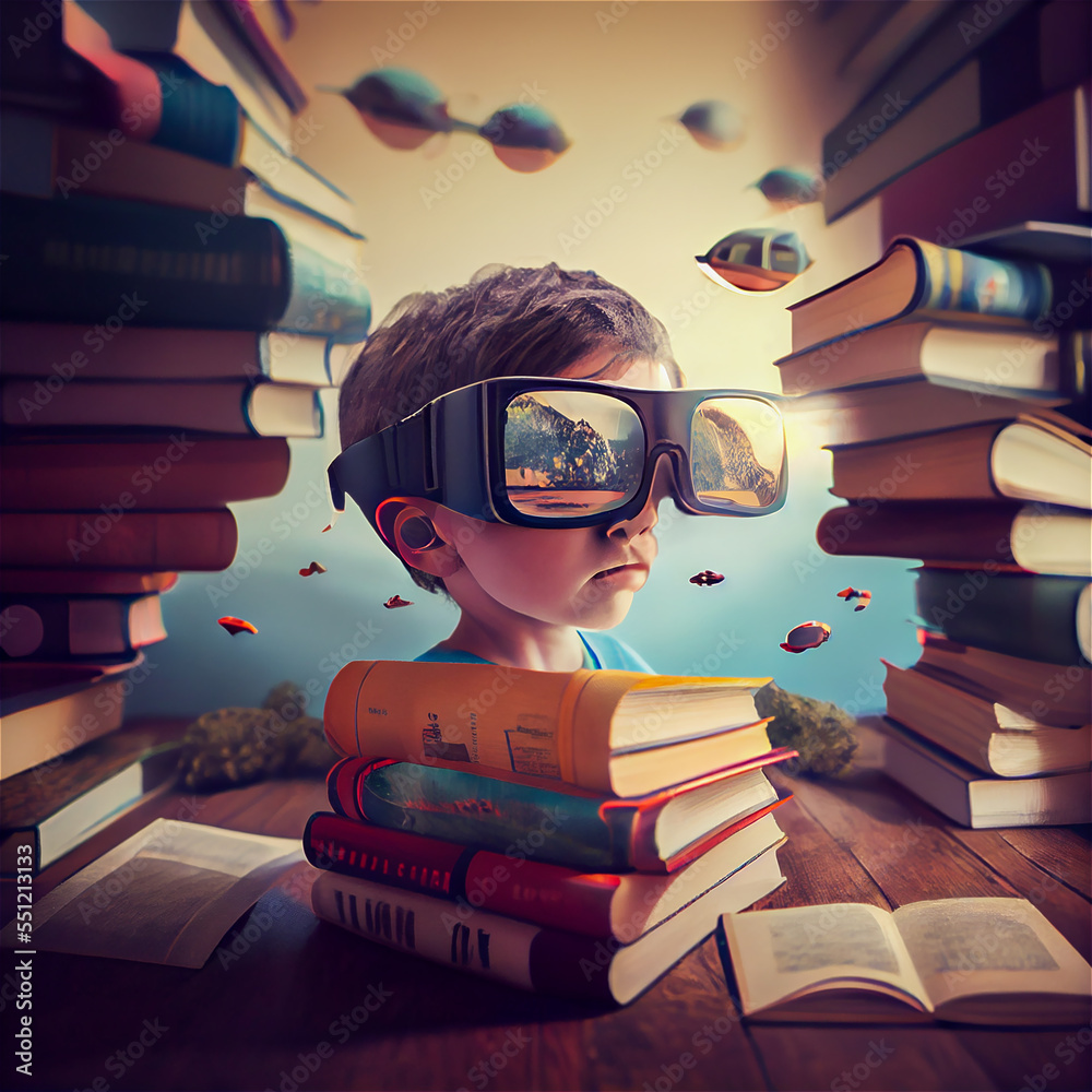 Virtual reality education Stock Illustration | Adobe Stock Virtual reality education Stock Illustration | Adobe Stock