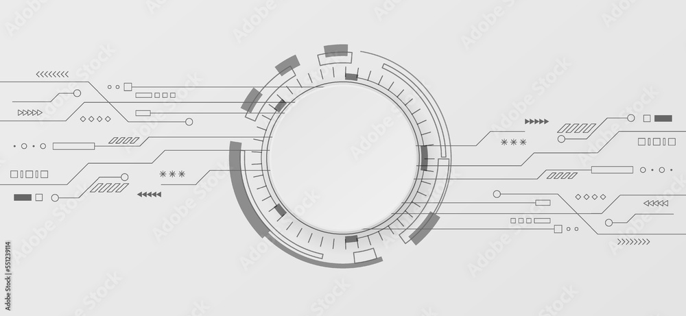 Abstract technology background. Hi tech digital and communication concept. Vector background ...