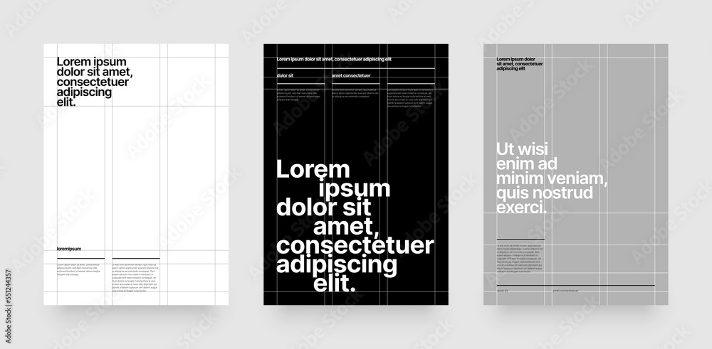 Simple vector layout template for events, companies or any business ...