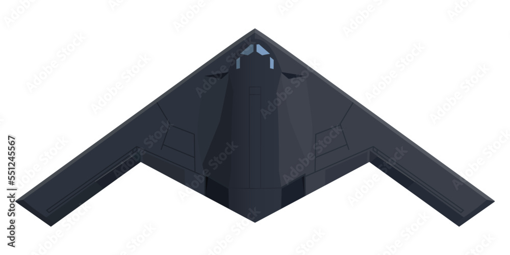 Vector color icon of the new American B-21 bomber Stock Vector | Adobe ...
