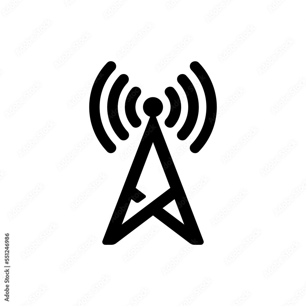 Transmitter Icon or Antenna Icon Isolated on White Background ... Transmitter Icon or Antenna Icon Isolated on White Background ...