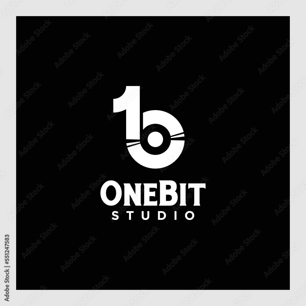 Letter b1 logo icon design vector. monogram logo vector illustration ...