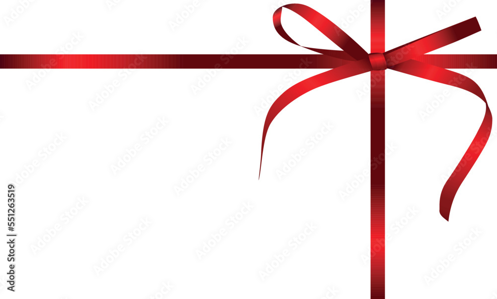 Crossed silk ribbons and a bow isolated on white or transparent ...