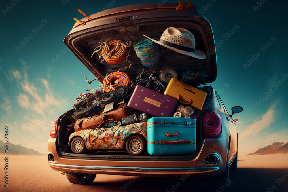 Overloaded Family Car