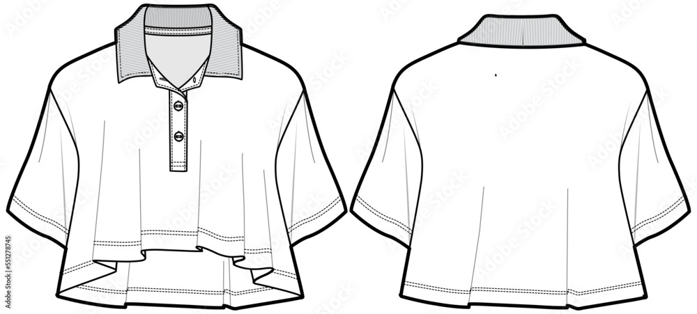 Sketch Crop Top Shirt Coloring Pages