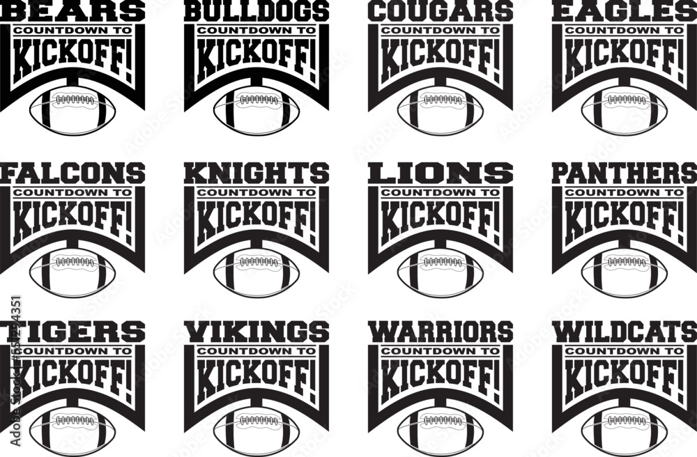 Football Team Design Bundle - Countdown to Kickoff is a collection of ...
