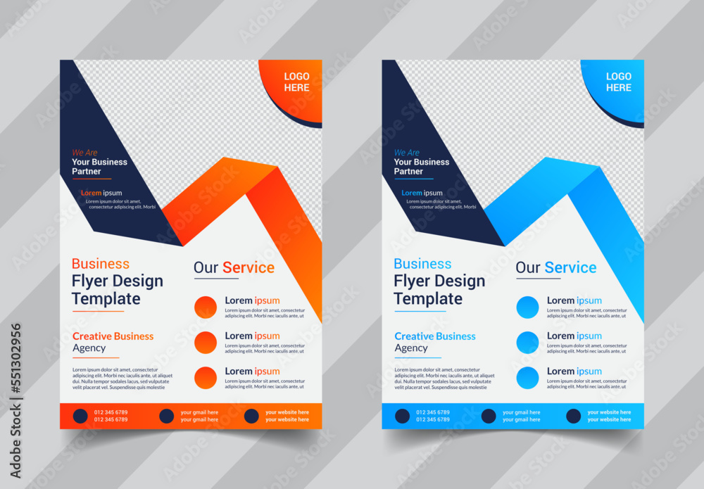 Flyer template design, Annual Report, Magazine, Poster, Business ...