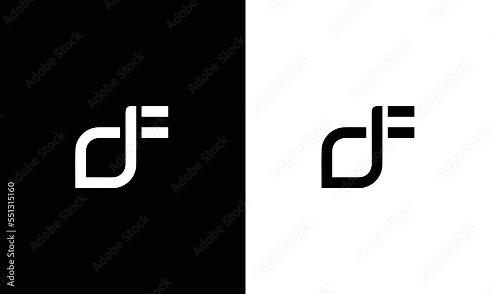 DF initial logo vector image Stock Vector | Adobe Stock