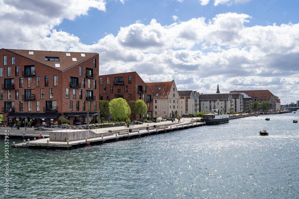 Copenhagen, Denmark - 2022: Authentic Danish Architecture buildings of ...