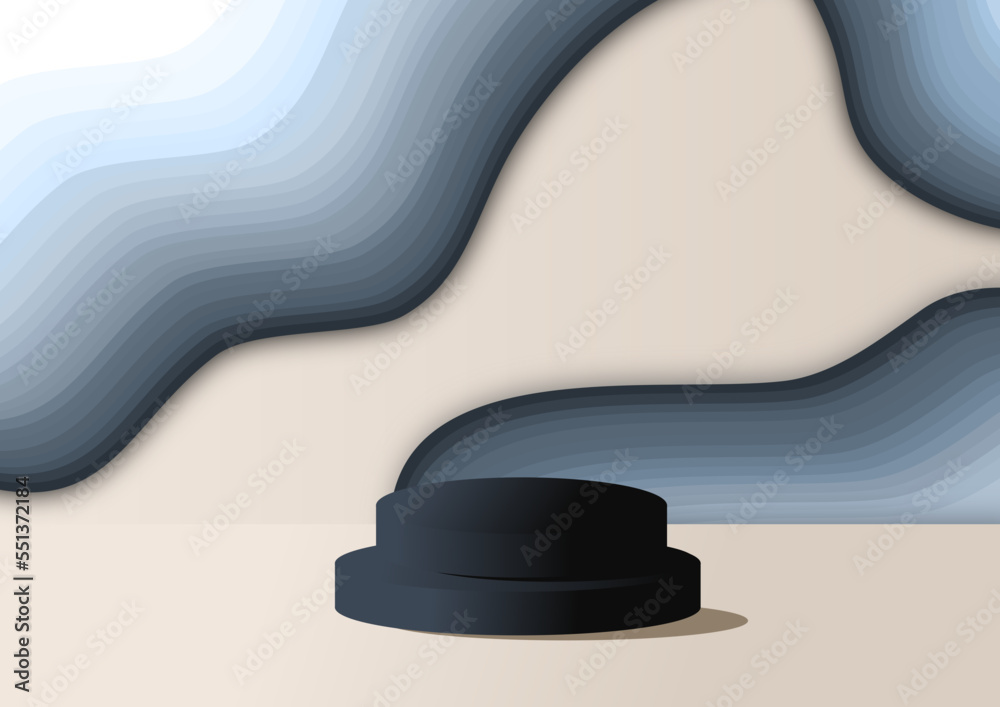 3d Stage background product scene with geometric platform. Stage ...