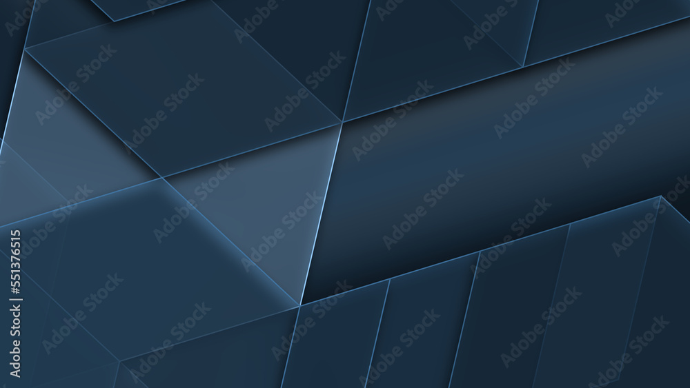 Illustration of a blue background with geometric shapes and added ...