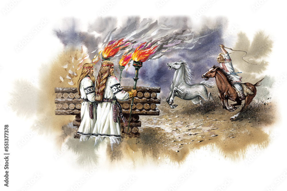 Ancient Aryans, Slavs, Rus Stock Illustration | Adobe Stock