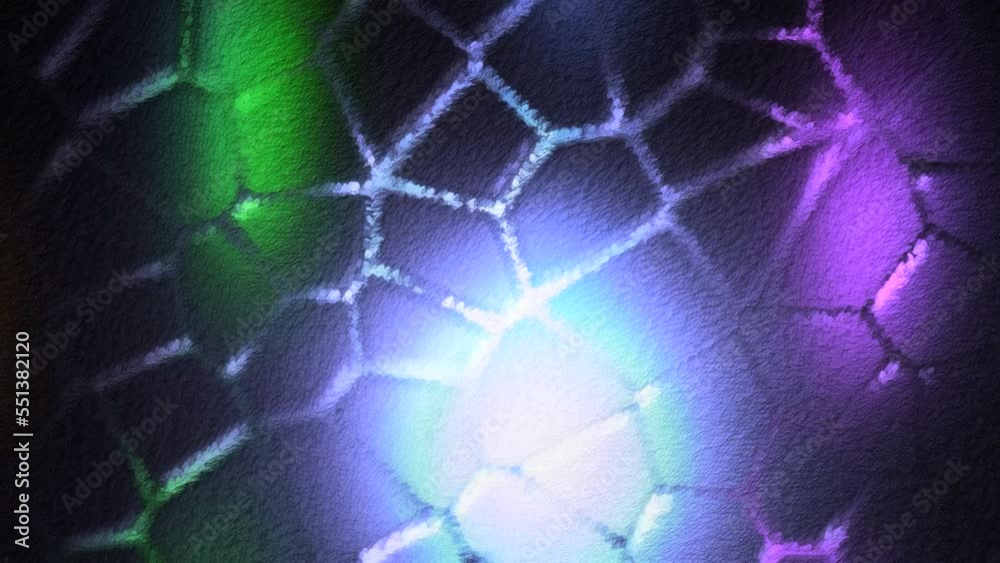 Cell division, scientific animation of mitosis. Motion. Abstract ...