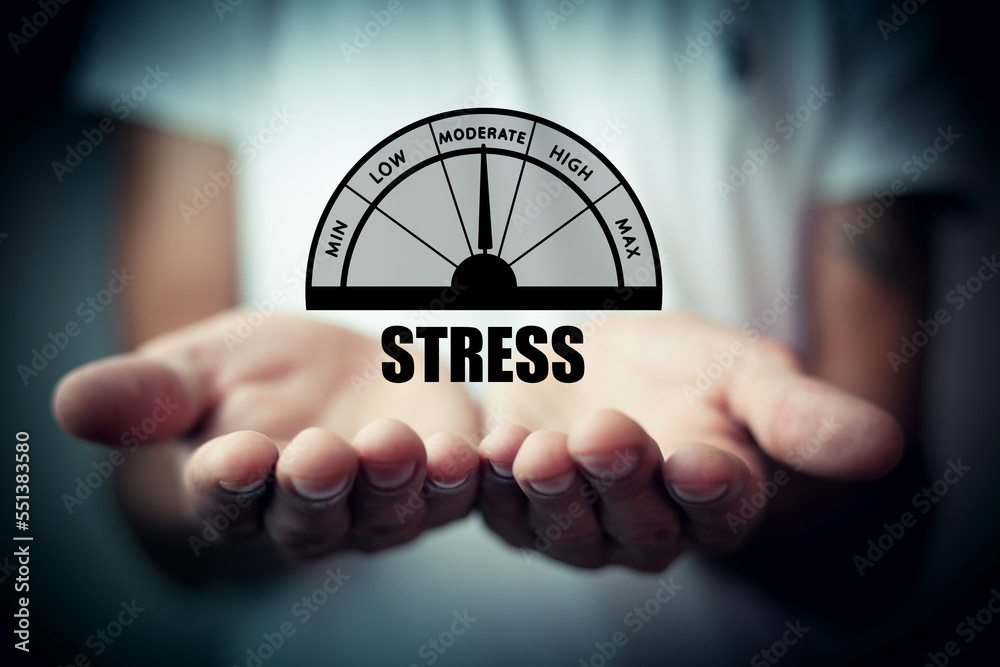 Pain scale. Painful rating meter, pain level indicator Stock Photo ...
