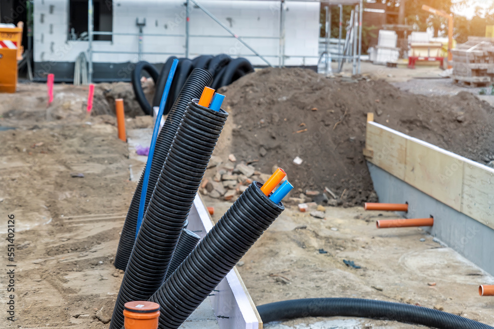 Black PVC flexible corrugated plastic insulation pipes tubing of ...