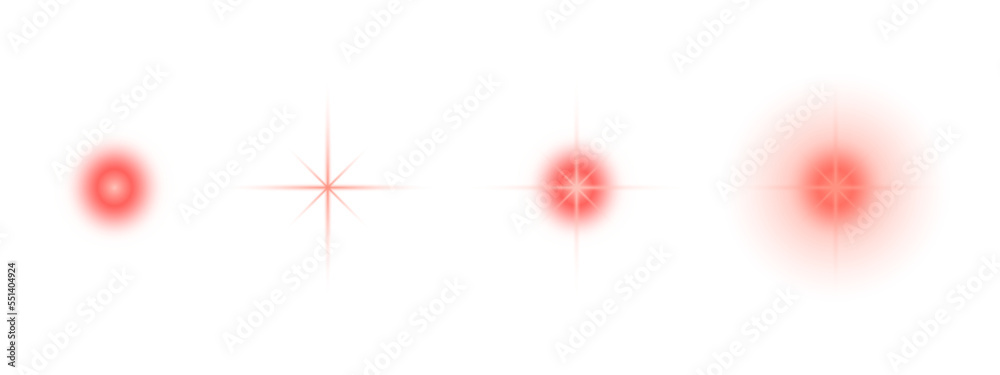 Red glowing light effect for lamp on transparent background Stock Photo ...